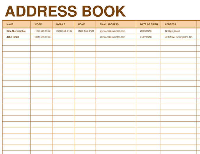 Sample Excel Templates Order Book Format In Excel