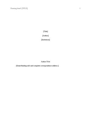 owl purdue apa sample paper 6th edition