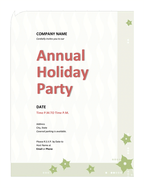Company Holiday Party Invitation