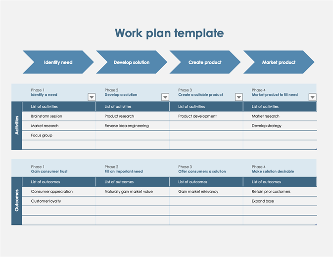 Monthly Project Timeline Template Excel PDF Template
