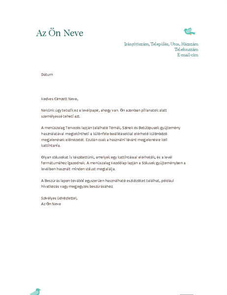 Hivatalos üzleti levél - Office Templates