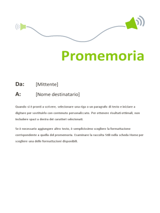 Promemoria - Office Templates
